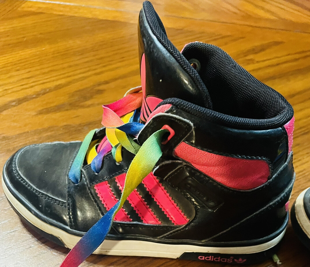 Adidas Shoes For Girls High Tops Black And Blue