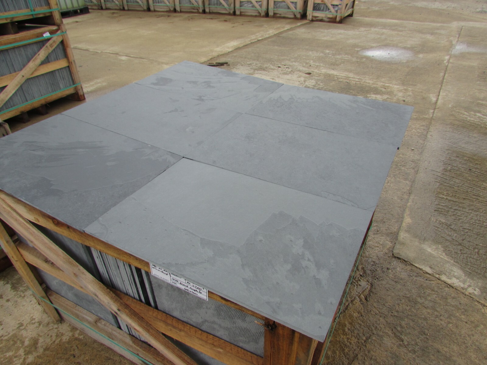 Slate Floor Tiles Graphite Black 100x100 Sample 10mm thick FREE ...