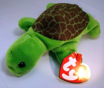 TY Beanie Baby Speedy Turtle Plush Toy Style 4030 1993-1994 with errors ...