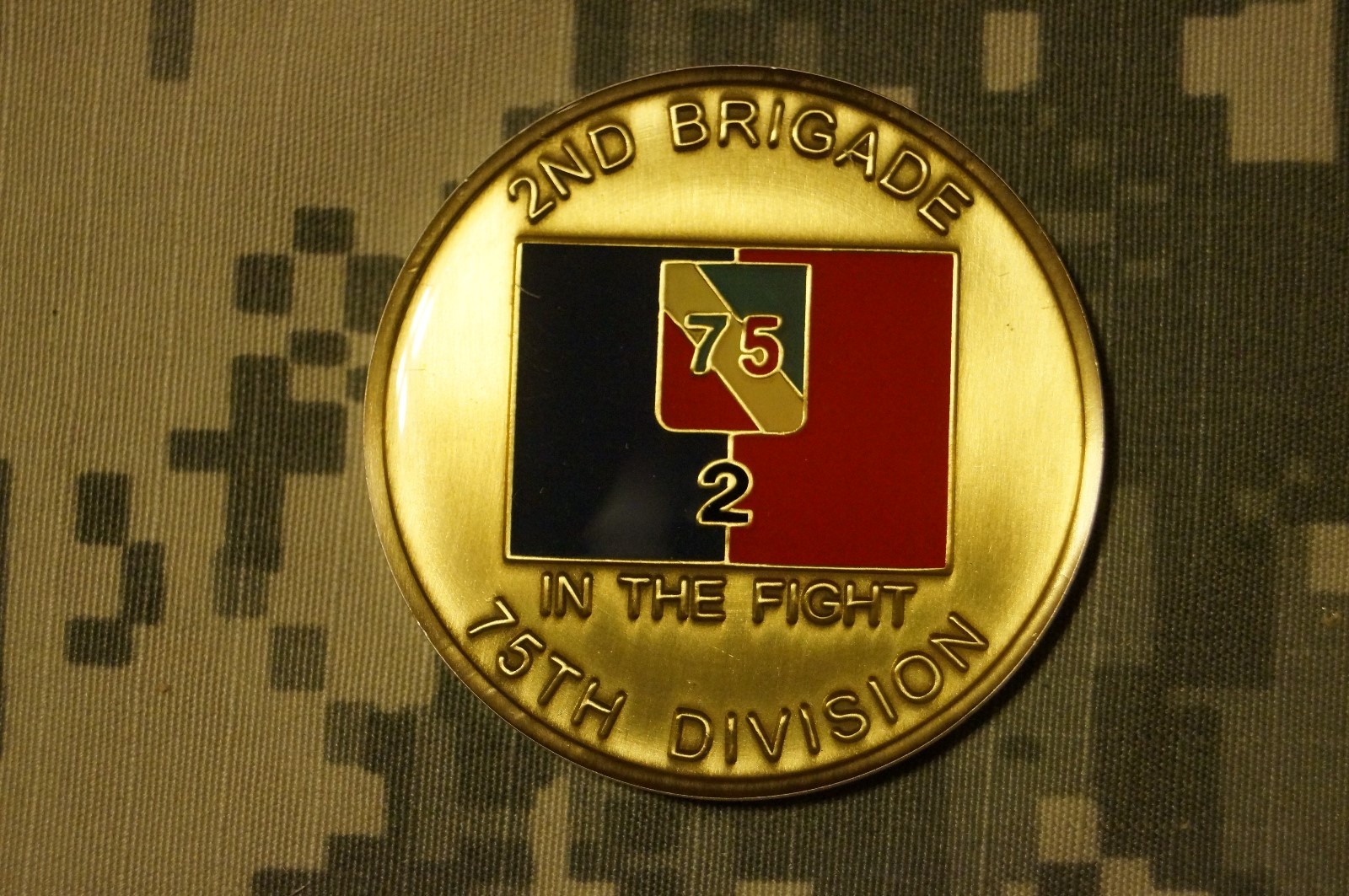 Challenge Coin US Army 2nd Brigade 75th Division "In The Fight" | eBay
