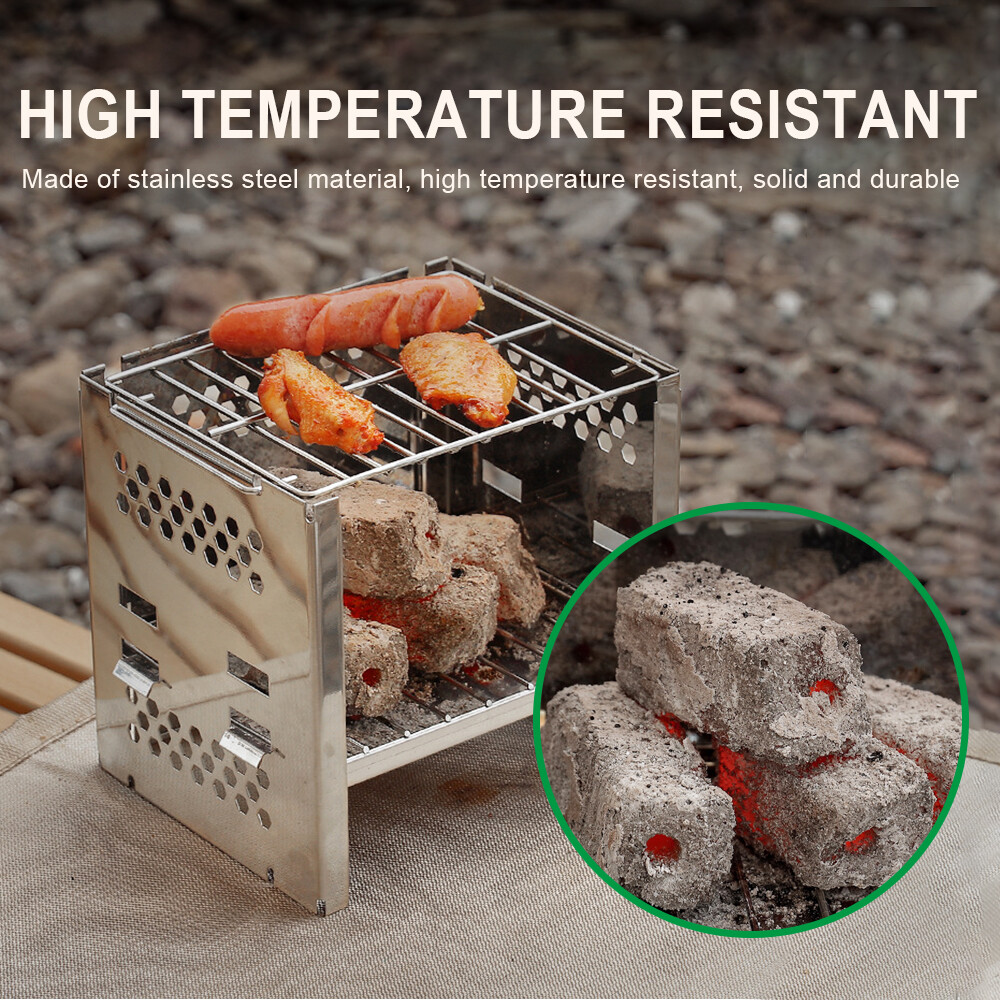 Camping Wood Burning Portable Folding Stainless Steel Backpacking J0U0 ...