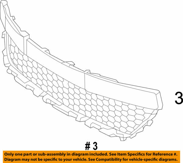 53112-52300 Toyota Grille, radiator, lower no.1 5311252300, New Genuine ...