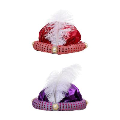Indian Sultan Turban Hats Headwear Prince Hat Sultan Hat for Halloween ...