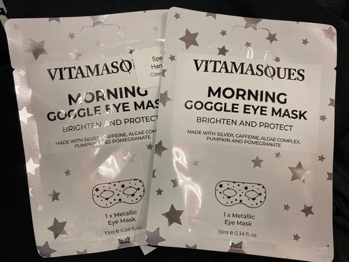 Lot of 2 Vitamasques Stars Goggle Eye Mask Brighten & Protect 0.34 fl ...