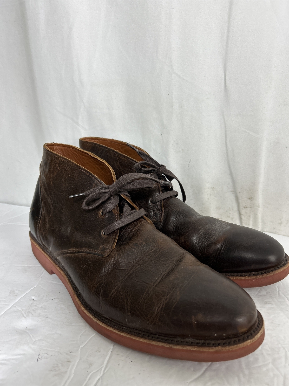 Walk Over Boots Mens 10.5 Chukka Ankle Boot Lace Brown Vibram Sole | eBay