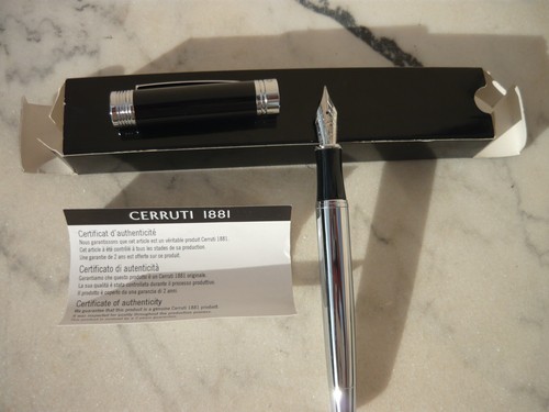 CERRUTI 1881 : STYLO PLUME ZOOM CLASSIC BLACK NEUF | eBay