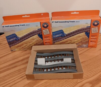 Lionel Great Railway Adventures Train Track 2 Boxes 6" Half Ascending ...