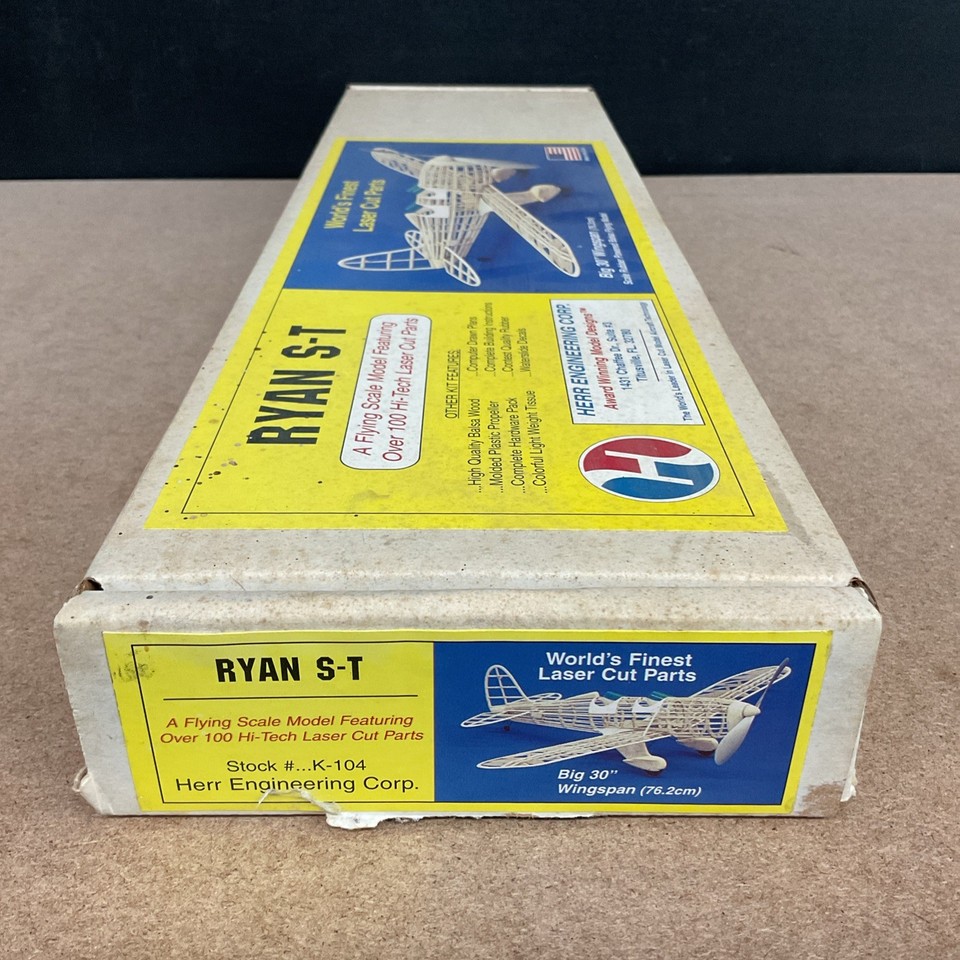 Herr Engineering Corp. Ryan S-T Laser Cut Flying Scale Wood Model Kit ...