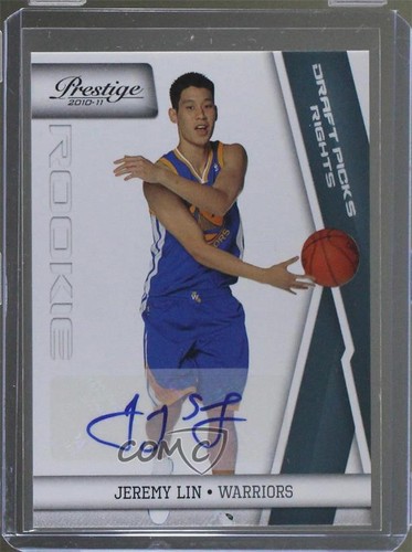 2010-11 Prestige Draft Picks Rights /199 Jeremy Lin #210 Rookie Auto RC ...