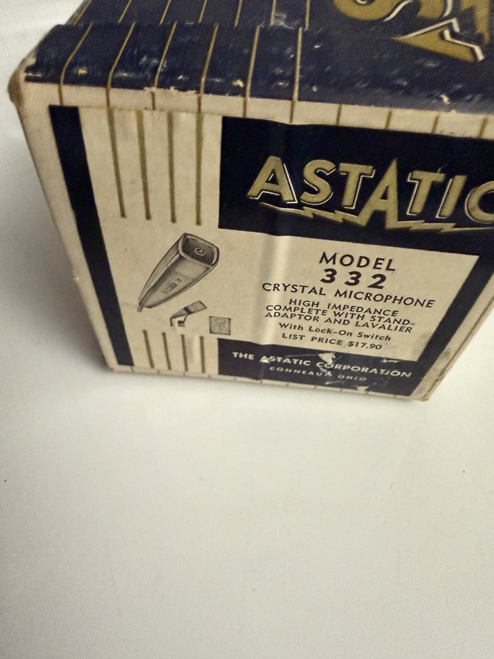 Astatic M-332 Crystal Microphone And Extras | eBay
