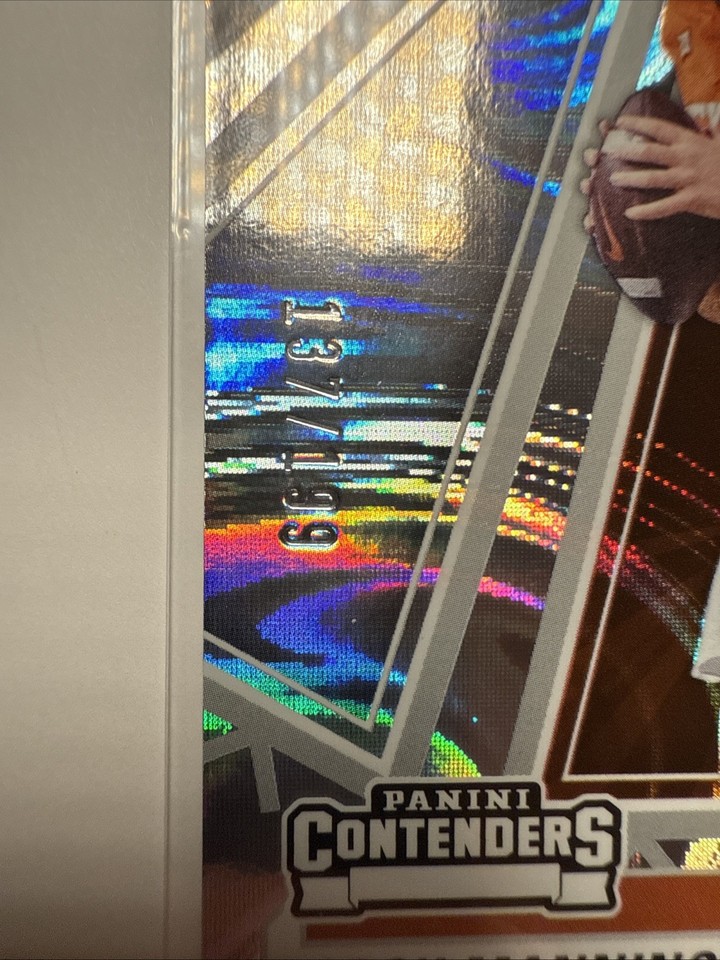 2025 Panini Arch Manning /199 Schools Colors Swirl Texas Longhorns NIL ...