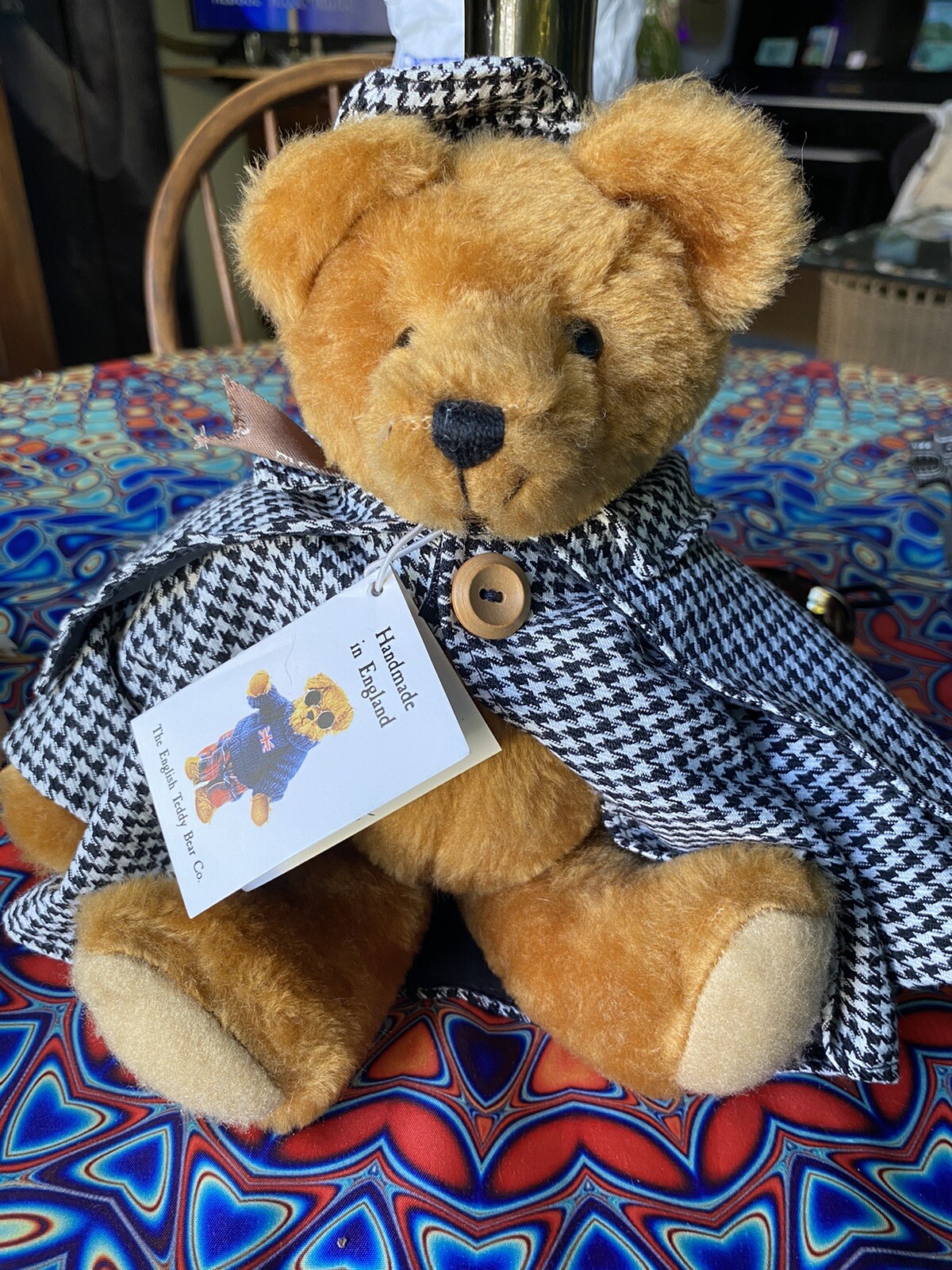 Handmade In England Sherlock Holmes Teddy Bear Plush 12" The Teddy Bear ...