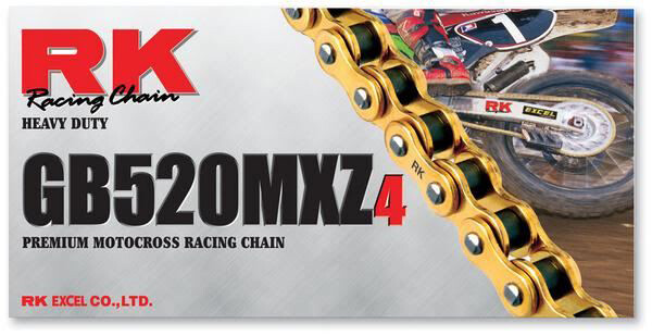 RK GB520MXZ4 Premium Motocross Chain Gold 120 Link (GB520MXZ5-120) | eBay