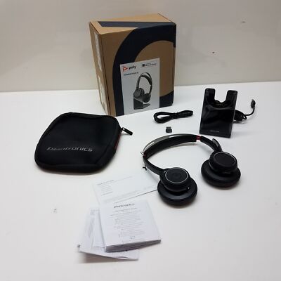 Plantronics Poly Voyager Focus UC B825M (Bluetooth Headset Cradle) Open ...