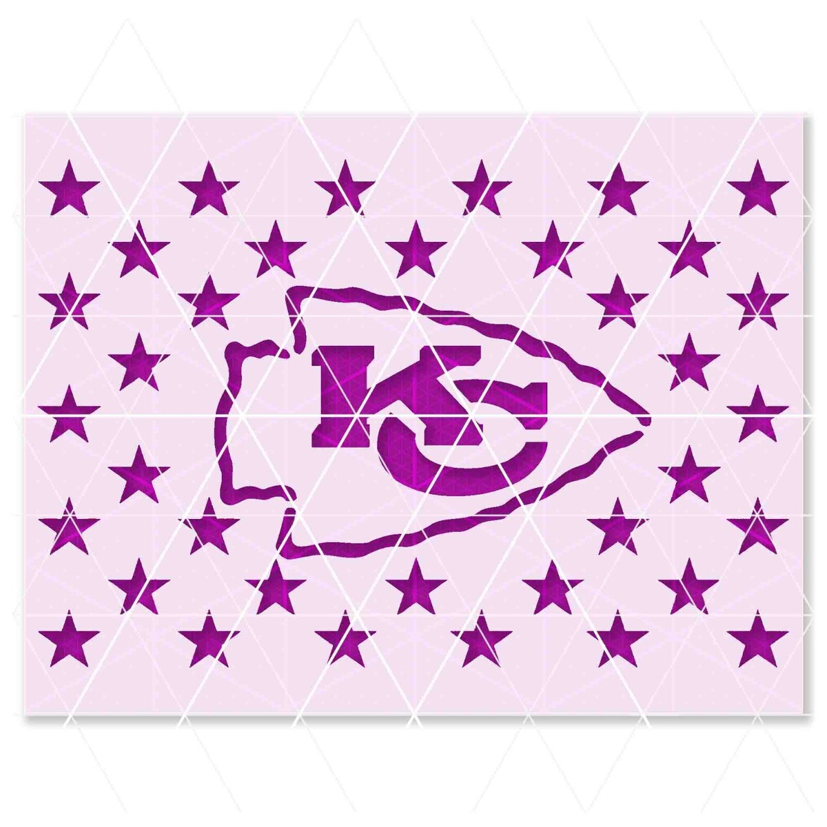 Chiefs Symbol Stencil