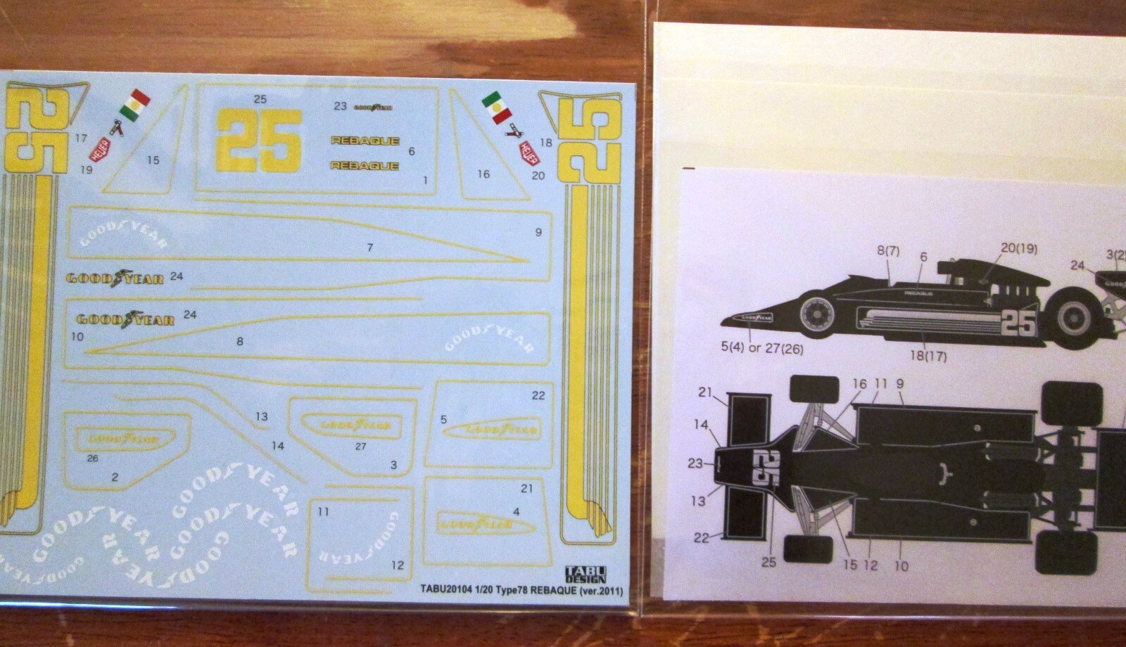 DECAL: 1/20 TABU20104 1979 LOTUS 78 REBAQUE FULL SEASON | eBay