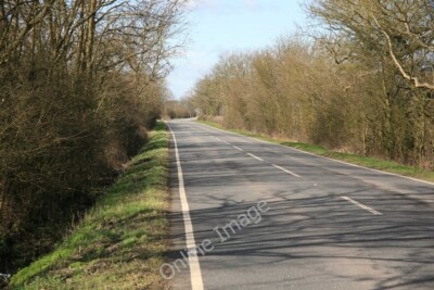 Photo 6x4 The B676 looking west towards Burton Wolds Burton on the ...