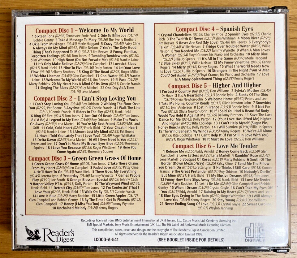 Reader's Digest - Country Collection - 6 x CD Set *** | eBay