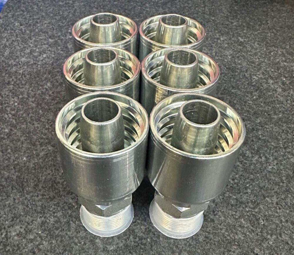 10143 12-12 PARKER AFTERMARKET HYDRAULIC HOSE FITTINGS 3/4" MP 6 PACK ...