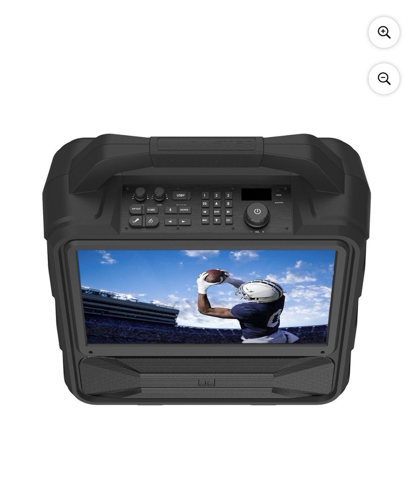 Monster Vision Portable Bluetooth Speaker With Built-In LCD TV | eBay