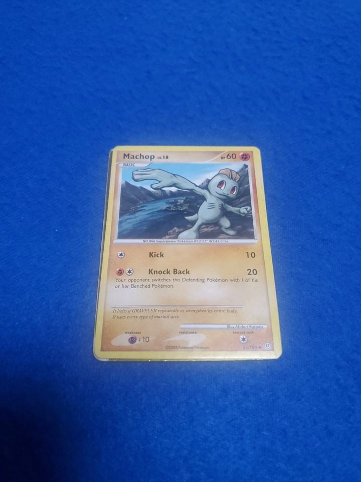 Machop Stormfront Pokémon TCG 64/100 Diamond & Pearl Common T | eBay