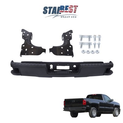 For Chevy Silverado 1500 2014-2018 High Quality Rear Bumper Face Bar w ...