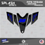Graphics Kit for YAMAHA YFZ 450(2004-2008)CARBYFZ450 Splash - Blue ...