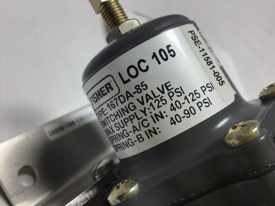 Fisher 167DA-85 - LOC 105 Locking Switching Valve 125PSI Max Supply 40 ...