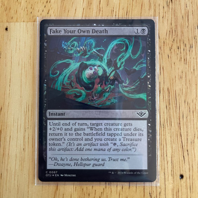 FOIL - MTG Fake Your Own Death 87 - Outlaws of Thunder Junction OTJ | eBay