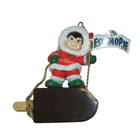 1999 Eskimo Pie Christmas Ornament Eskimo with Backpack & Pick on Ice ...