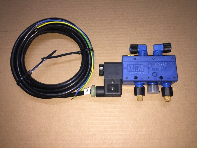 Rexroth 572 740 0 Pneumatik Magnetventil 24 VDC 87 MA 10 Rohr Max ...