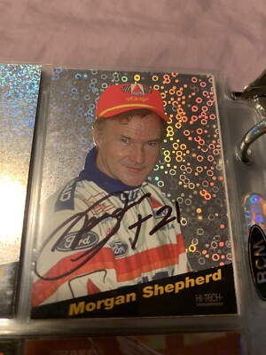 2 Morgan Shepherd autographed race cards | eBay