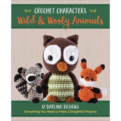 CROCHET KIT Wild & Wooly Animals You Get FAWN & FOX Becker & Mayer 12 ...