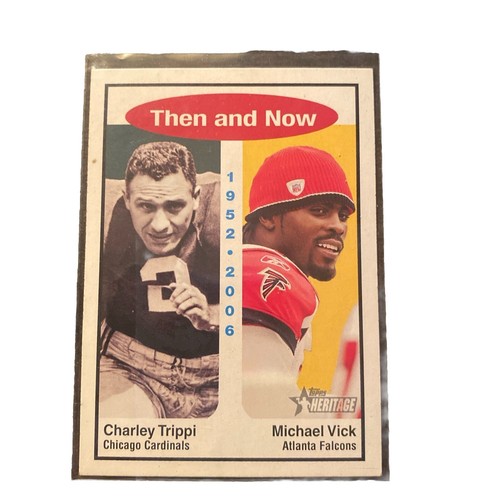 Michael Vick Trippi 1952 Topps Heritage Then Now MINT Dual NFL Legends ...