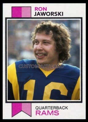 Ron Jaworski Los Angeles Rams 1973 Style Custom Art Football Card | eBay