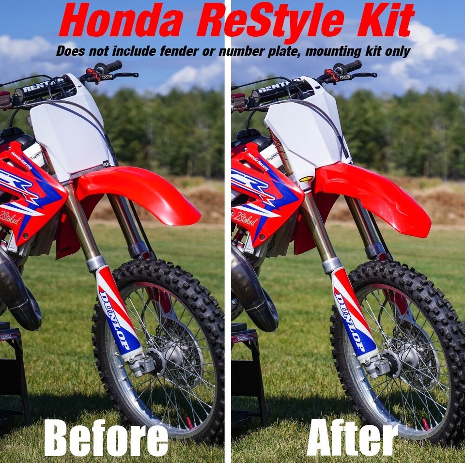 Front End ReStyle Kit 1995-1999 Honda CR125 (2017-2020 Style) Re Style ...