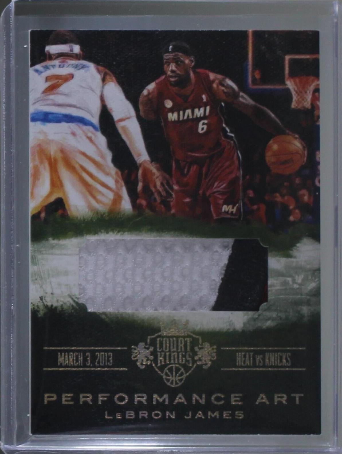 2013-14 Panini Court Kings - Performance Art Memorabilia LeBron James ...
