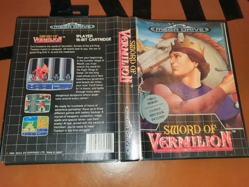 ## Sega Mega Drive - Sword Of Vermilion + Hintbook / Md Game ## | eBay