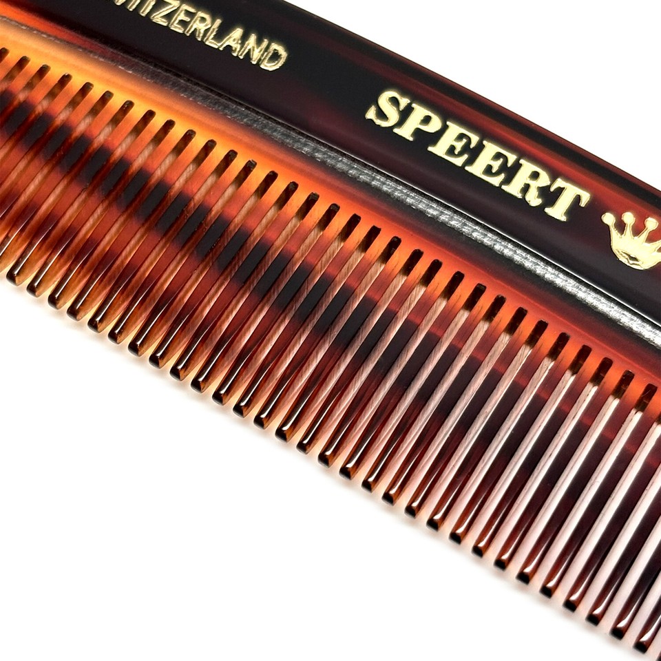 Speert Handmade Swiss European Comb Style 42 4.6 x1.1"Inch Havana ...