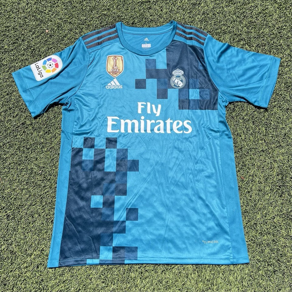 Real Madrid 2017/18 La Liga 3rd Kit Cristiano Ronaldo #7 Men’s L | eBay
