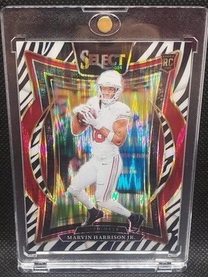 2024 Panini Select - Concourse Marvin Harrison Jr. #28 Zebra Shock ...