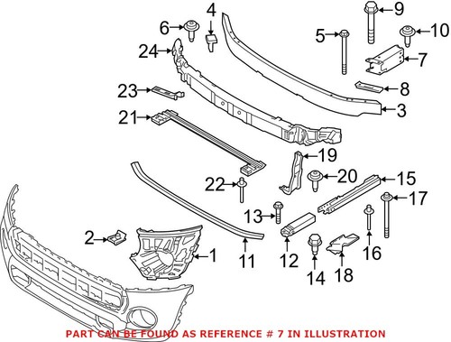For Mini Genuine Bumper Impact Bar Bracket 51117301581 | eBay