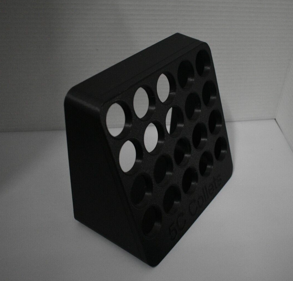 3D Printed 5C Collet Rack - 20-Slot Angled Organizer - Machinist Tool ...