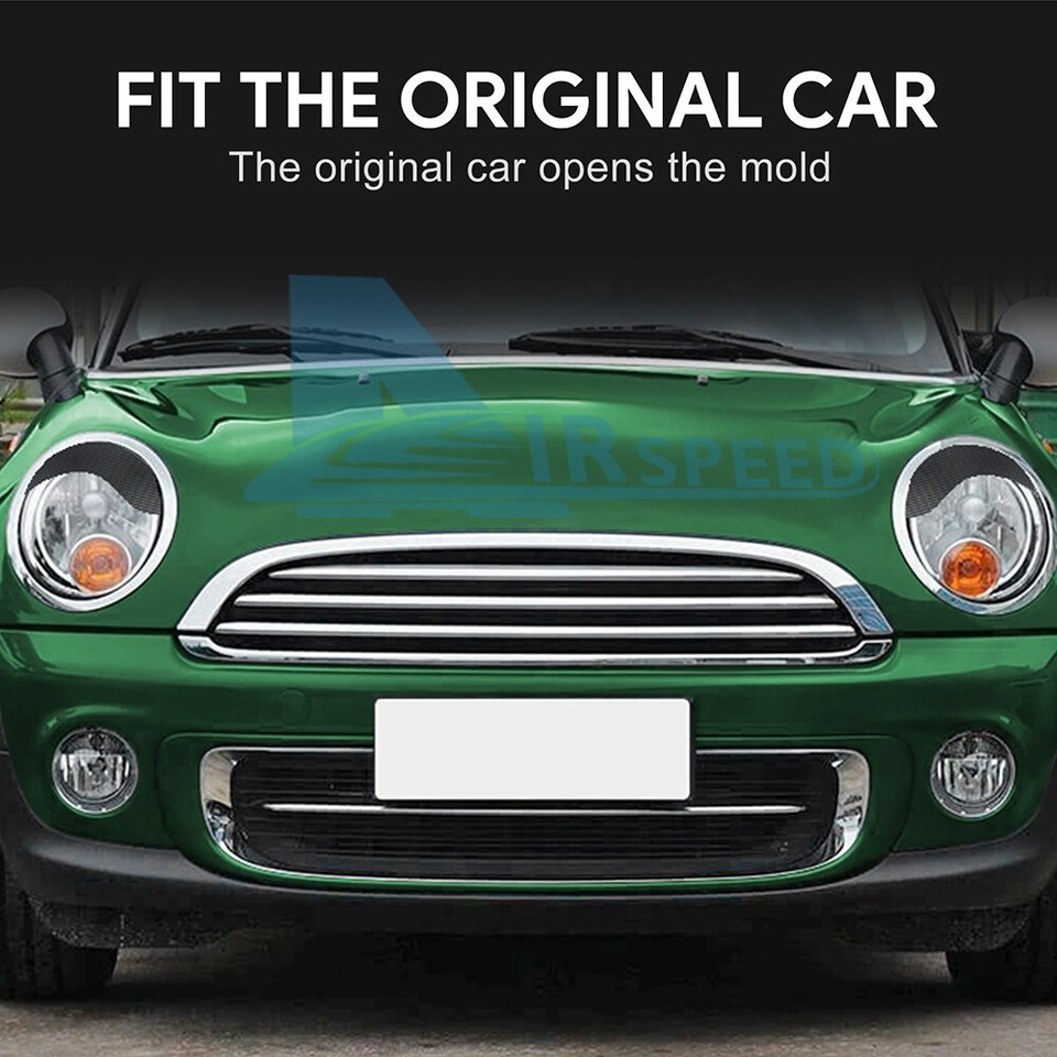 For Mini Cooper R55 R56 R57 R58 R59 Headlight Eyelid Stickers Matte ...