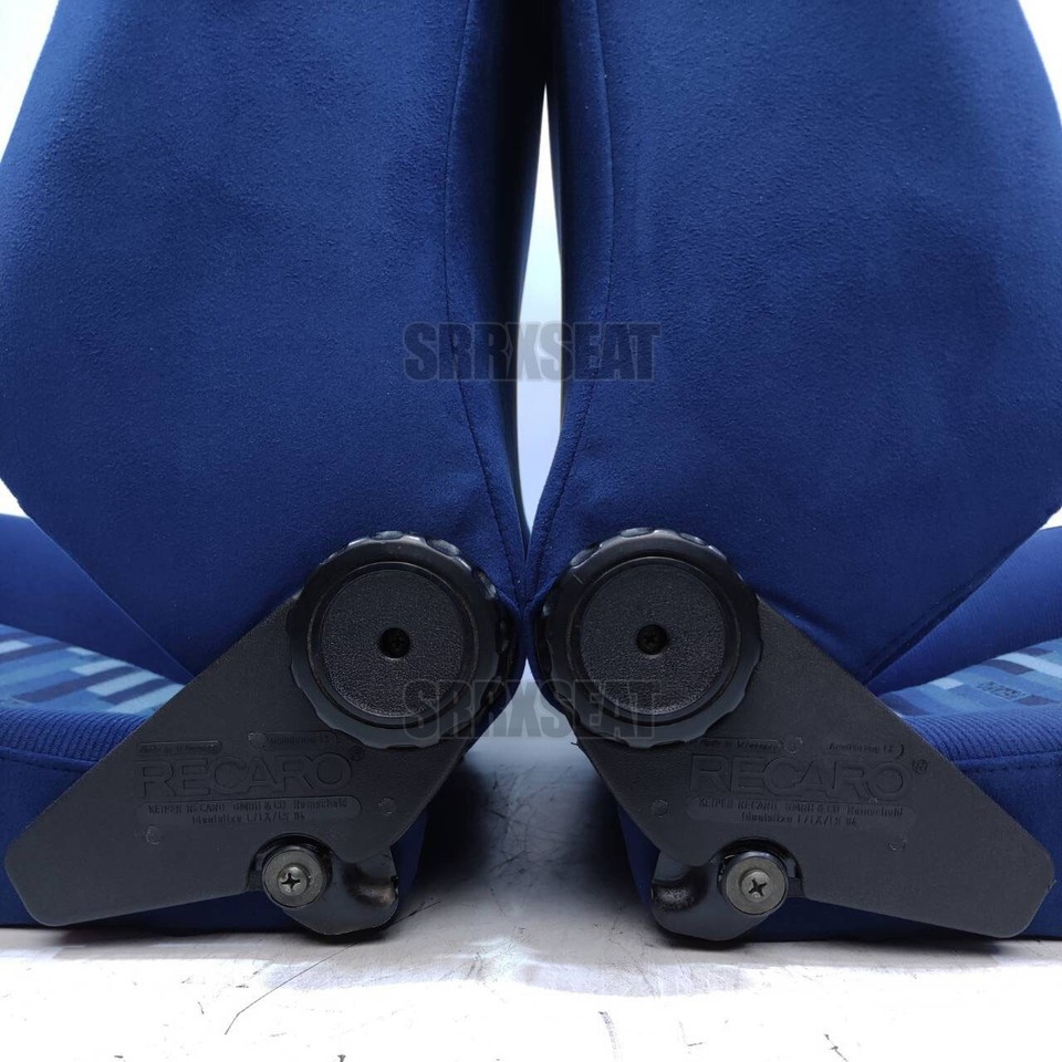 Authentic Recaro LXB Cross Blue Scattering 1 PAIR Full Set Suede Third ...
