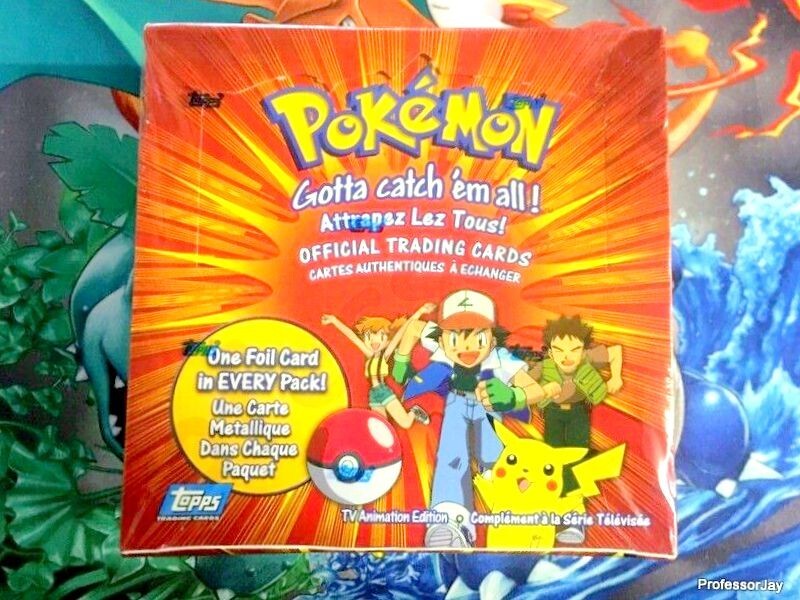 TOPPS POKEMON CARDS SERIES 1 SEALED BOOSTER BOX 36 PACKS SEALED RARE ...