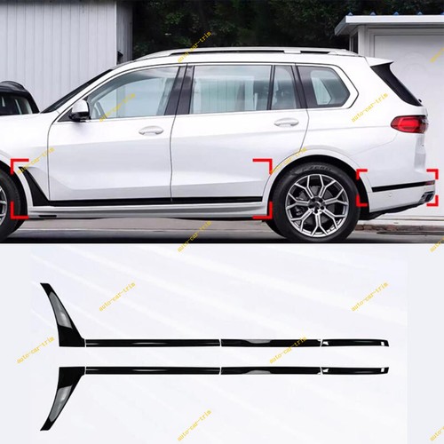 2019-2024 BMW X7 8PCS Black Steel For Car Body Door Side Molding Cover ...