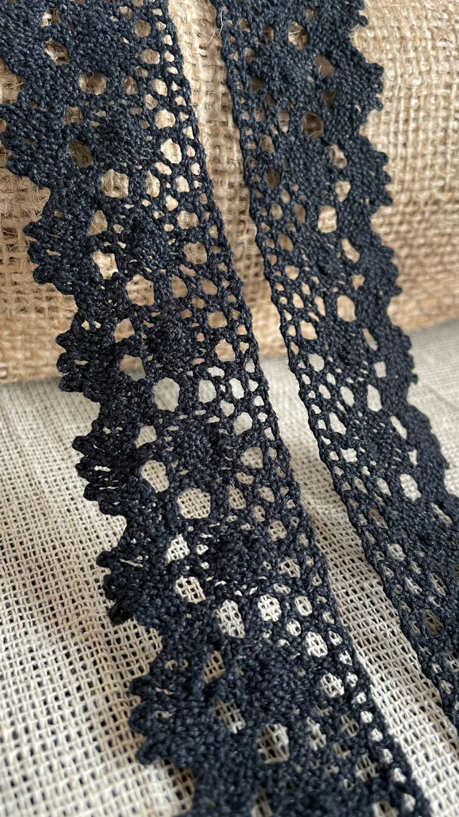 10m/1m Schwarz 3cm Häkelspitze Baumwolle Spitze Borte Nichtelastisch | eBay