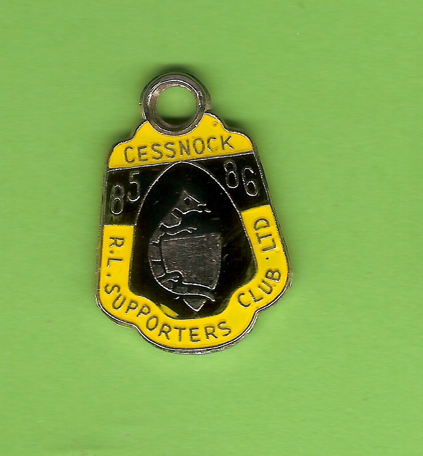1985-86 CESSNOCK GOANNAS RUGBY LEAGUE SUPPORTERS CLUB BADGE #1789 | eBay