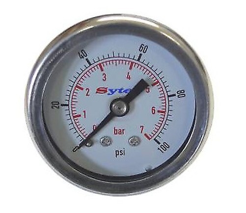 Sytec Fuel Pressure Gauge 1/8 NPT Thread -For R32 GTR Skyline RB26DETT ...